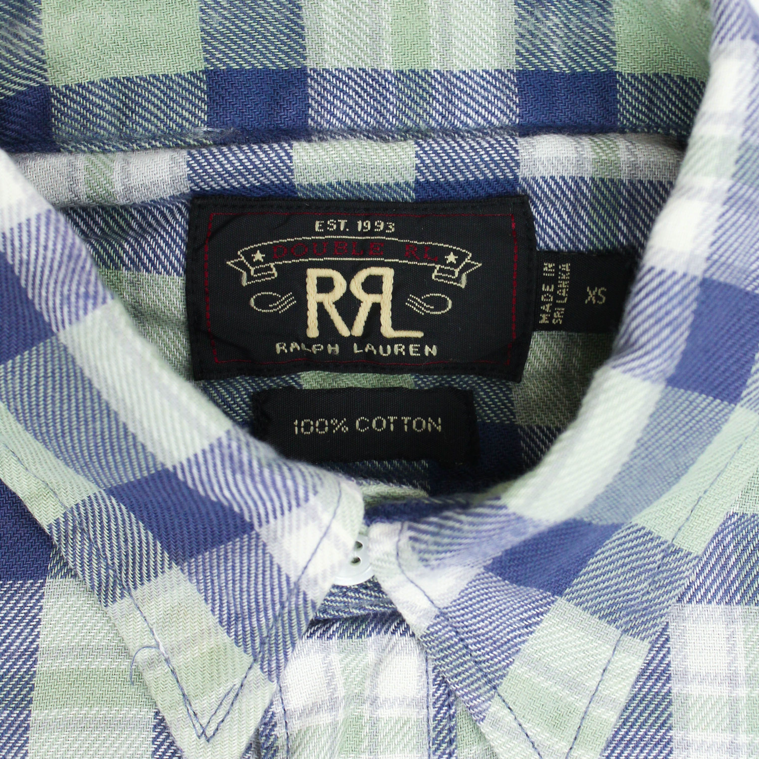 RRL Ralph Lauren Key West Plaid Twill Short Sleeve Work Shirt | Grailed