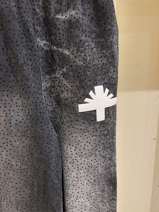 Vertabrae RARE vertebrae black rhinestone sweatpants | Grailed