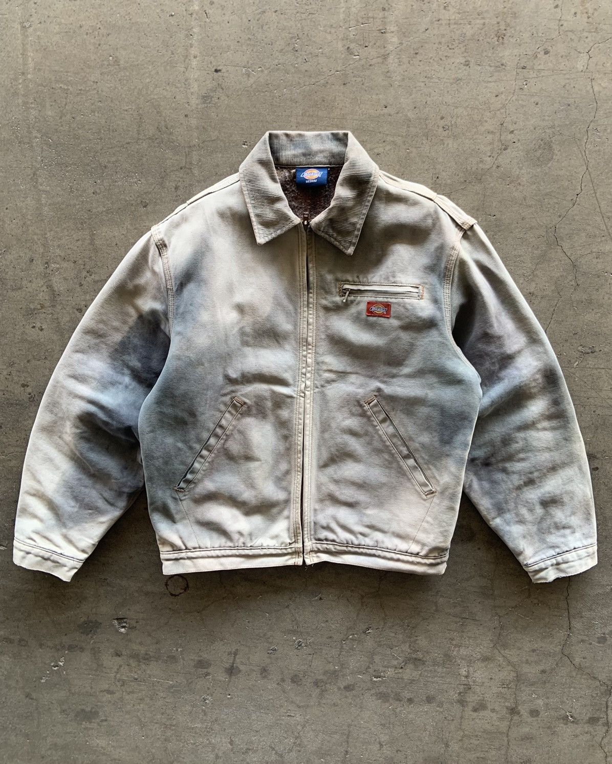 Vintage Dickies Washed Grey Detroit Jacket | Grailed