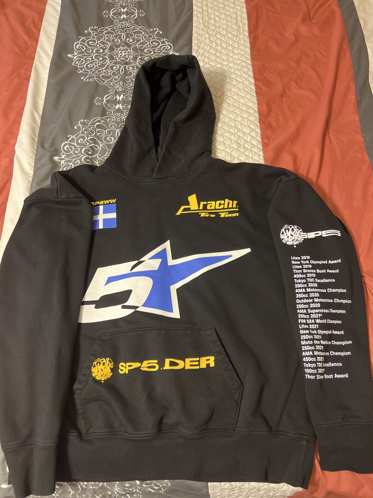 Spider Worldwide × Young Thug Rare Sp5der Pit Crew Oversized Hoodie ...