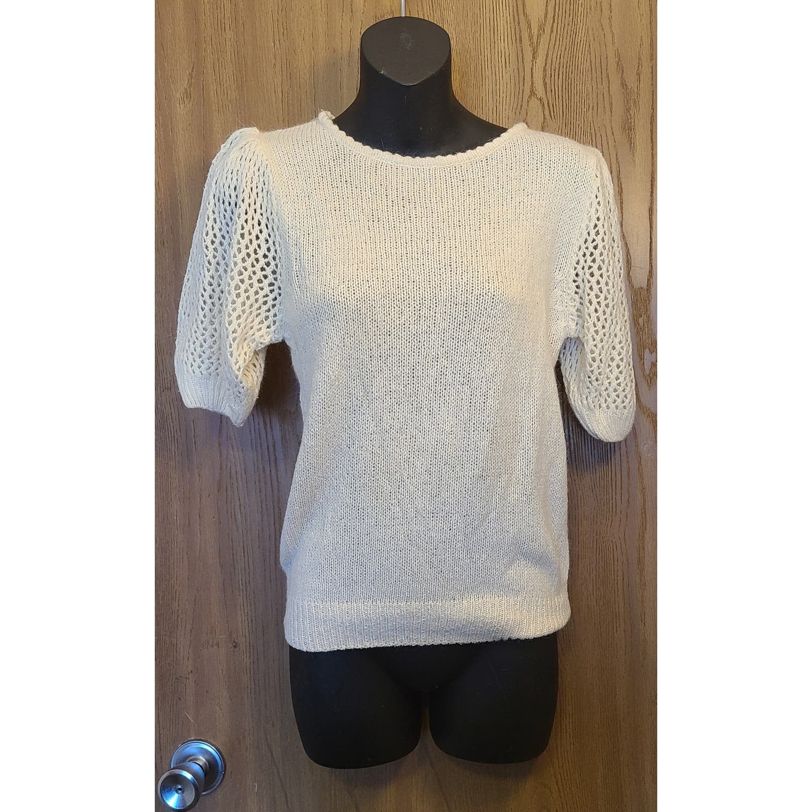 Vintage Vintage Silk Angora Short Sleeve Sweater S Cottage Core 70s ...