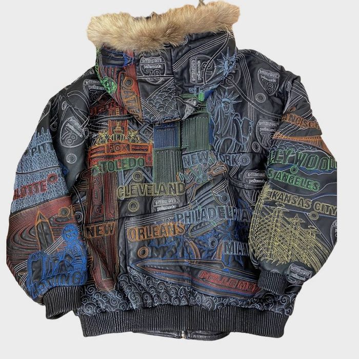 Pelle Moda Rare Vintage 90s Pelle Moda Embroidered Lamb Leather Jacket ...