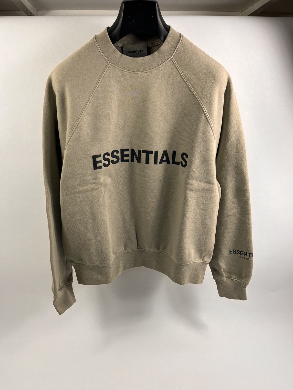 Essentials LOGO PRINT JUMPER WOOD | Grailed