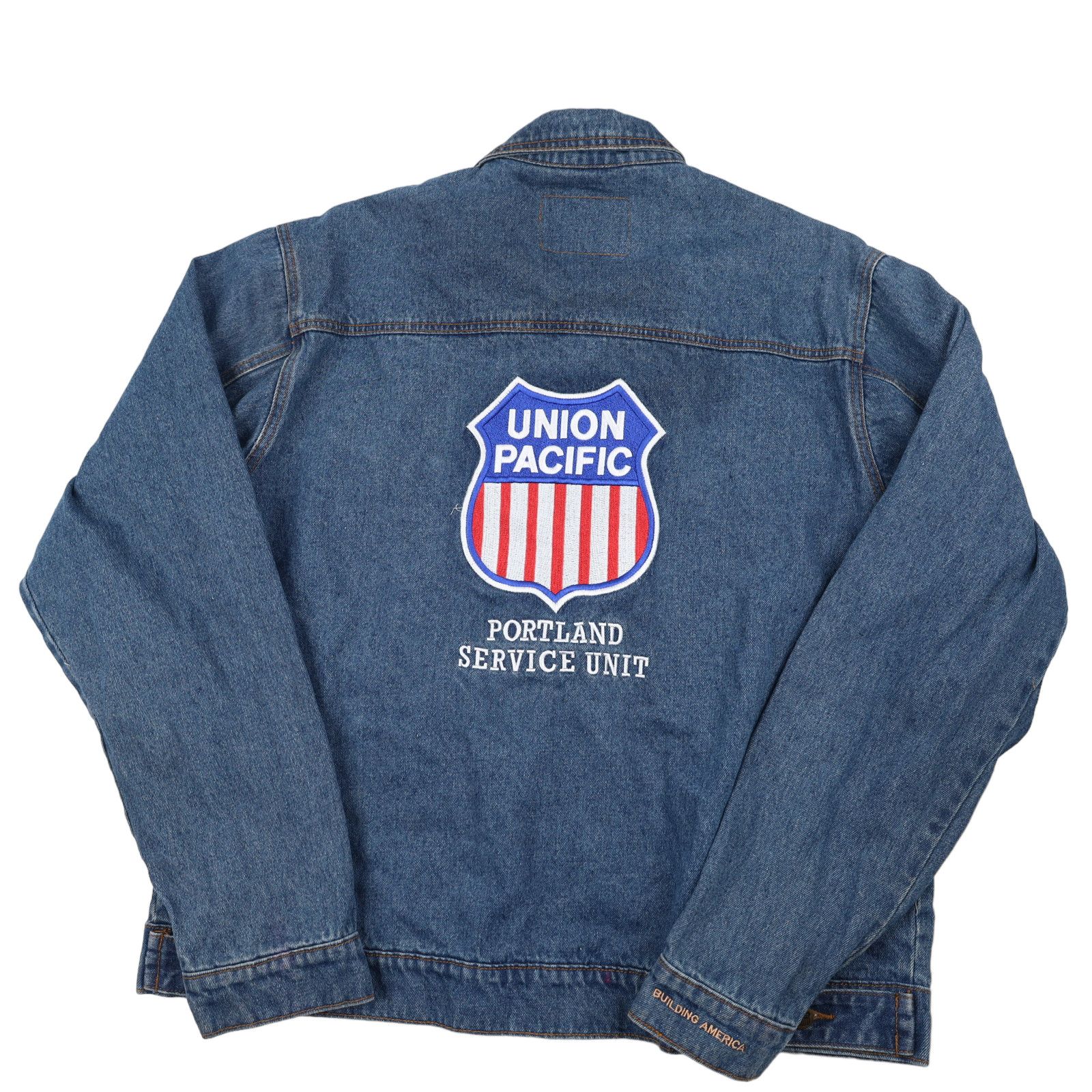 Vintage Vintage Union Pacific 150 Year Anniversary Denim Jacket | Grailed