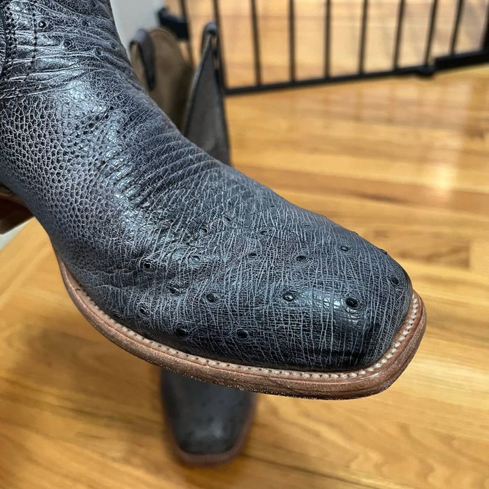 Tecovas TECOVAS THE JASPER Ostrich Leather Cowboy Boots Men 10.5D | Grailed