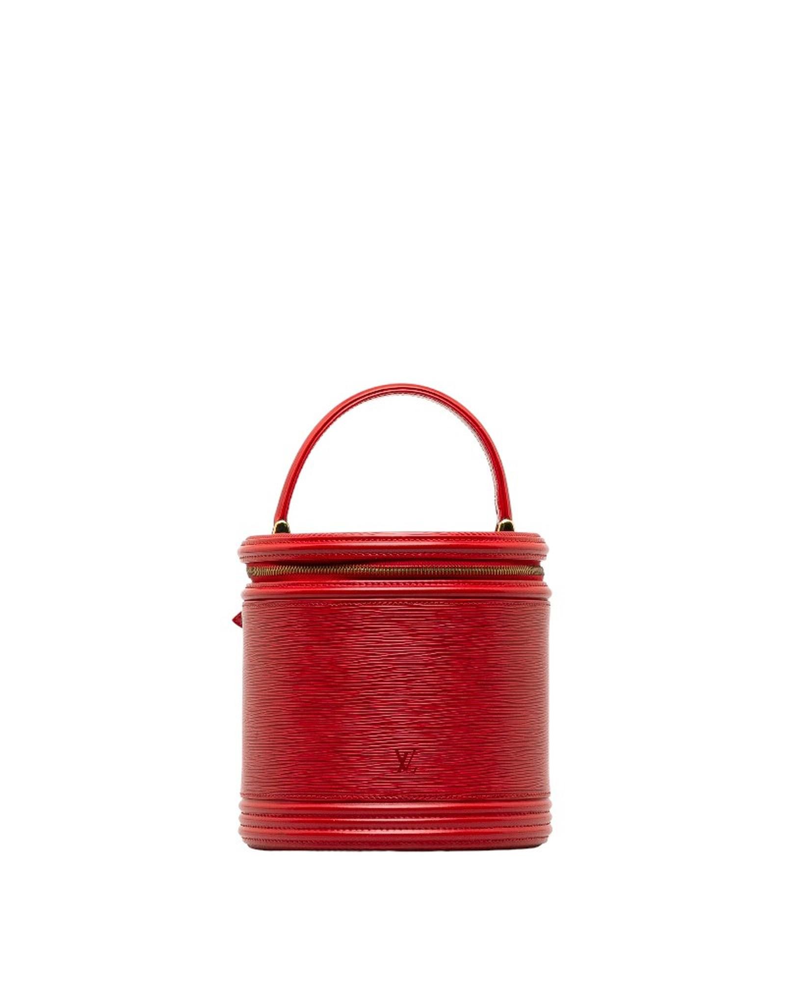 Louis Vuitton Red Epi Cannes Vanity Case Bag - AB Condition | Grailed