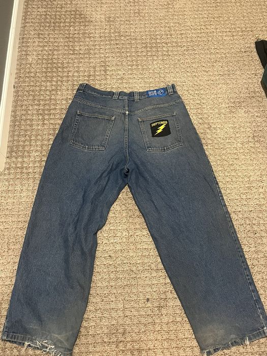Polar Skate Co. OG polar big boy logo jeans x Deftones patch Size XL ...