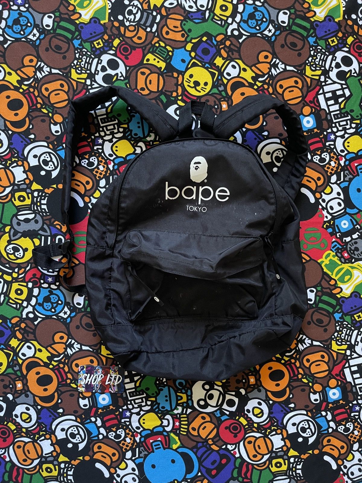 Bape A Bathing Ape Black Tokyo Backpack | Grailed