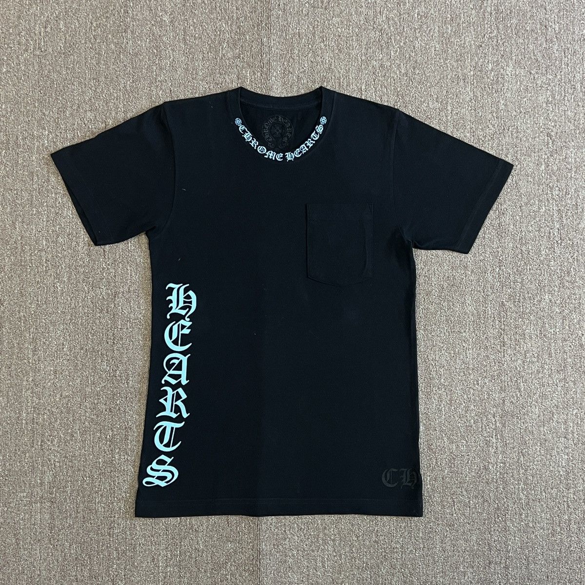 Chrome Hearts Chrome Hearts Blue Script Logo Tee | Grailed