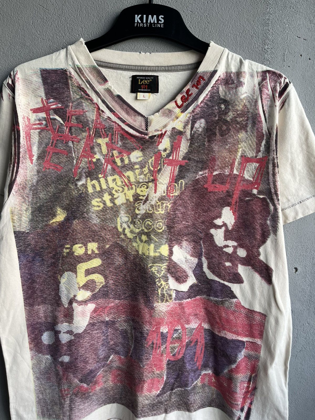 Vintage Vintage Lee 101 Y2K Tattoo Streetwear Made in Italy T Shirt | Grailed