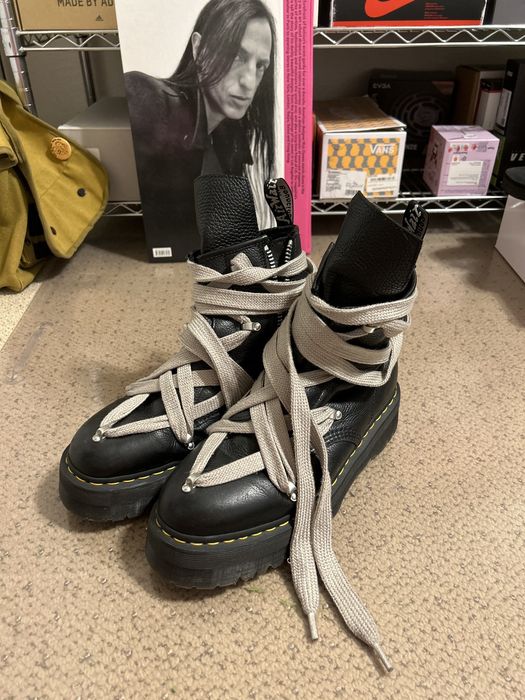 Rick Owens Rick Owens x Doc Marten 1460 Quad Sole Pentagram Jumbo Lace ...