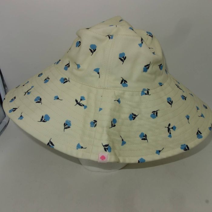 Kate Spade NEW Kate Spade Dainty Bloom Long Brim Reversible Bucket Hat ...