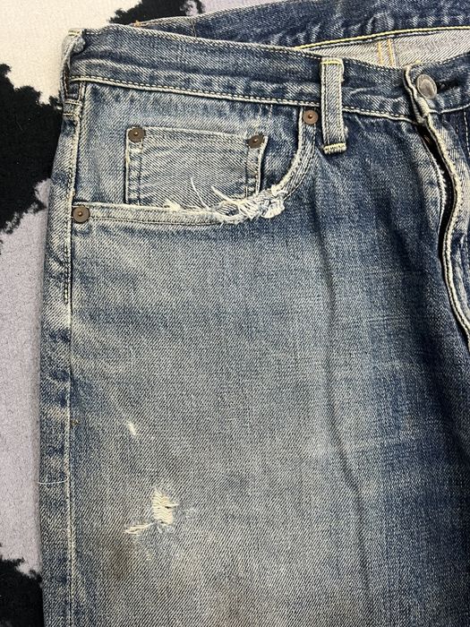 If Six Was Nine VINTAGE Y2K BIG JOHN WASH DISTRESSED DIRTY BAGGY JEANS ...