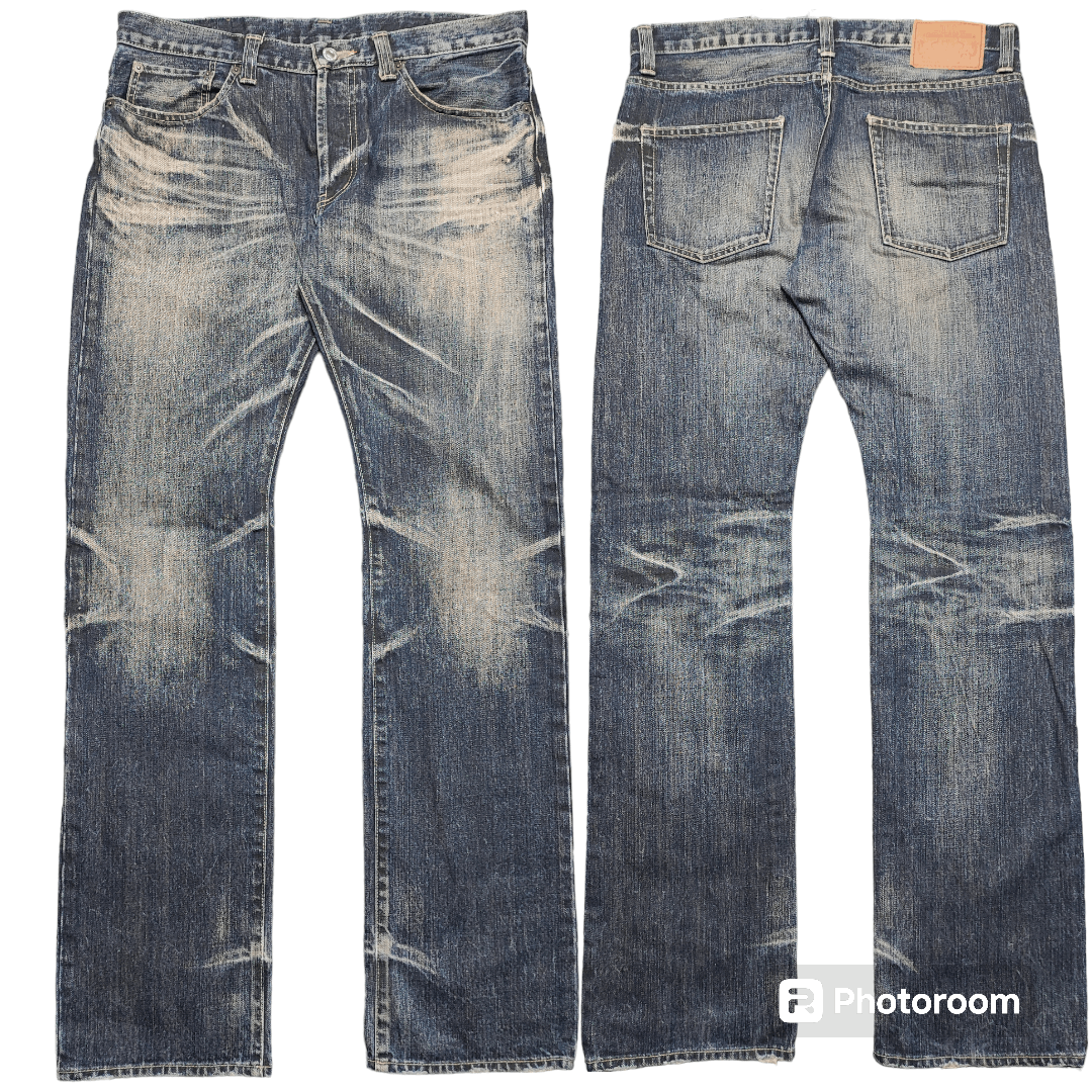 Vintage Distress Denim Japan Takeo Kikuchi Whisker Wash | Grailed