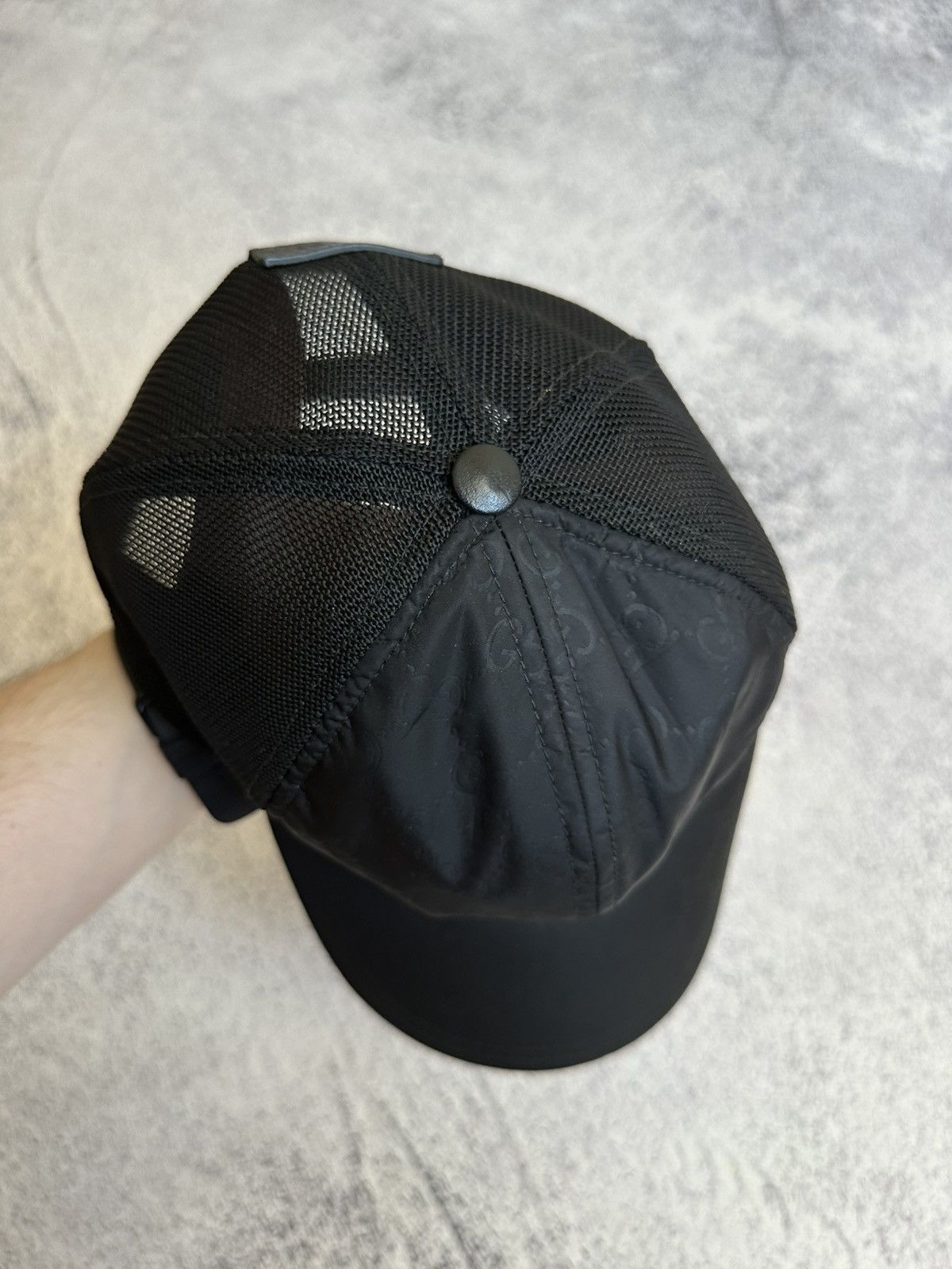 Gucci GUCCI Gg Nylon Baseball Cap L 59cm Logo Mark Black | Grailed