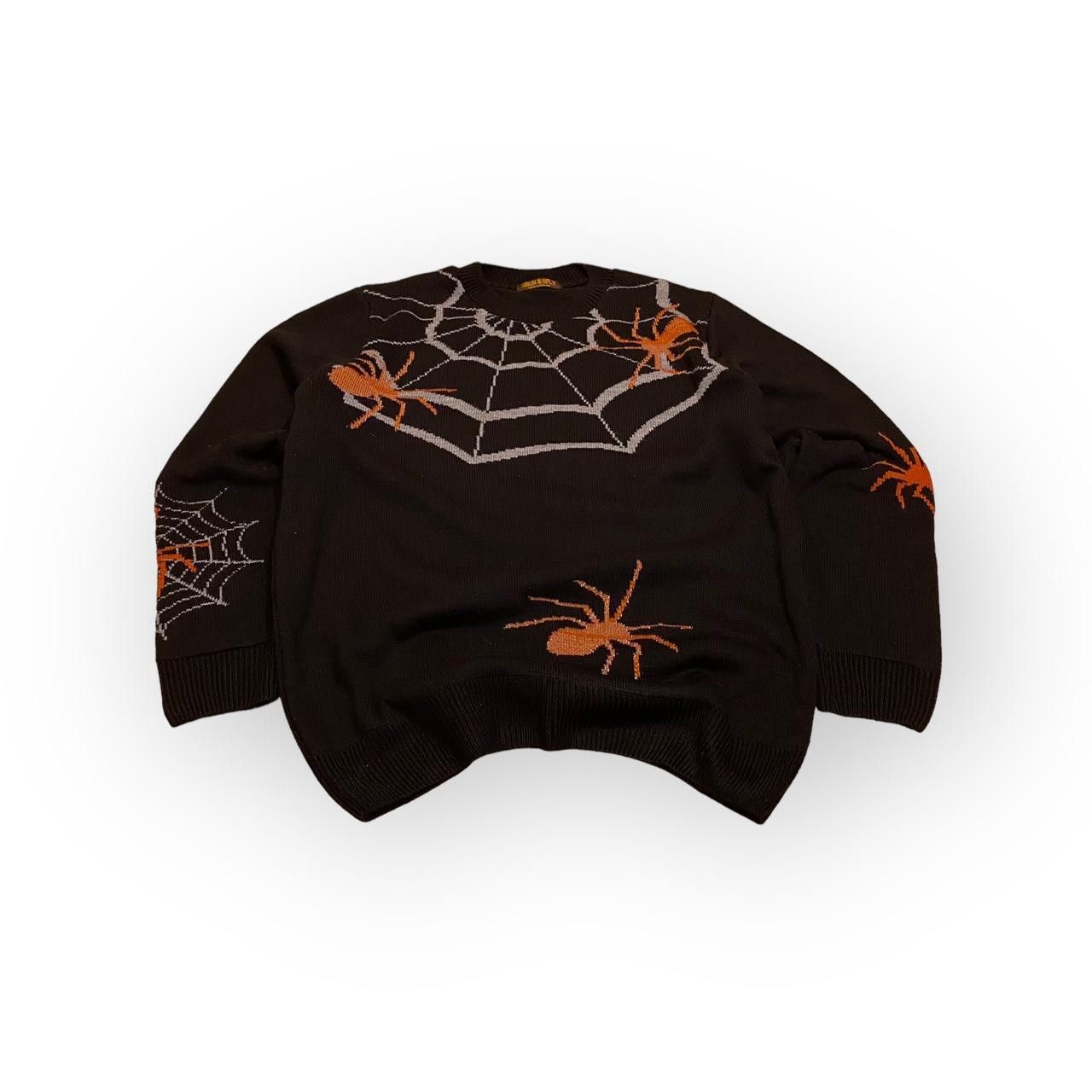 Vintage Reflective knit spider sweater | Grailed