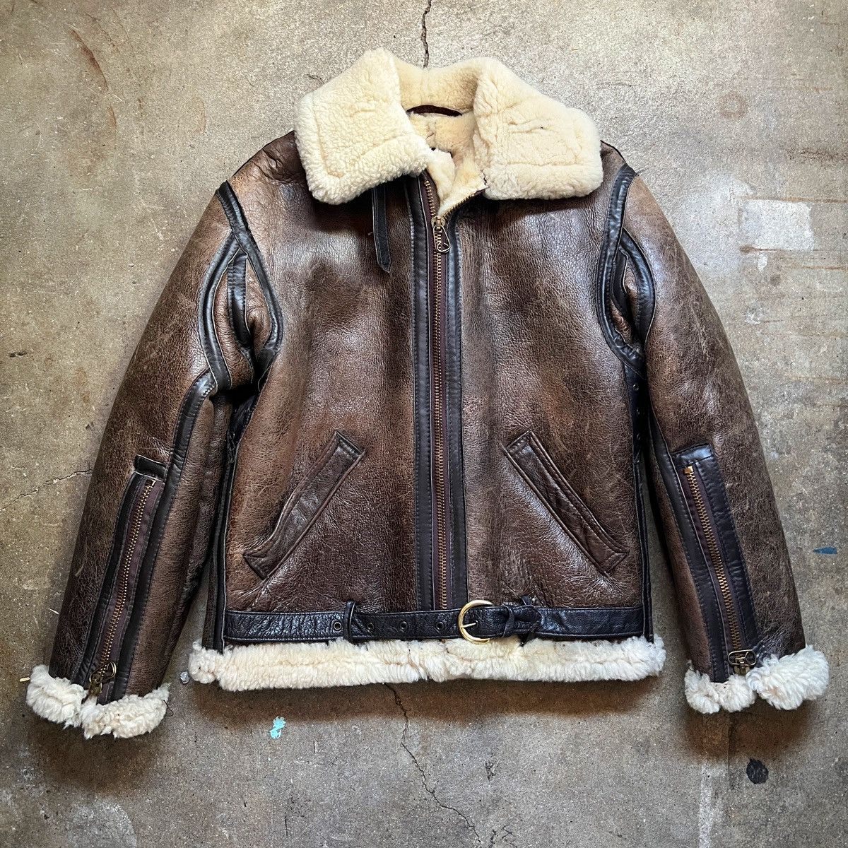 Schott × Vintage Vintage Schott B-3 Shearling Jacket | Grailed