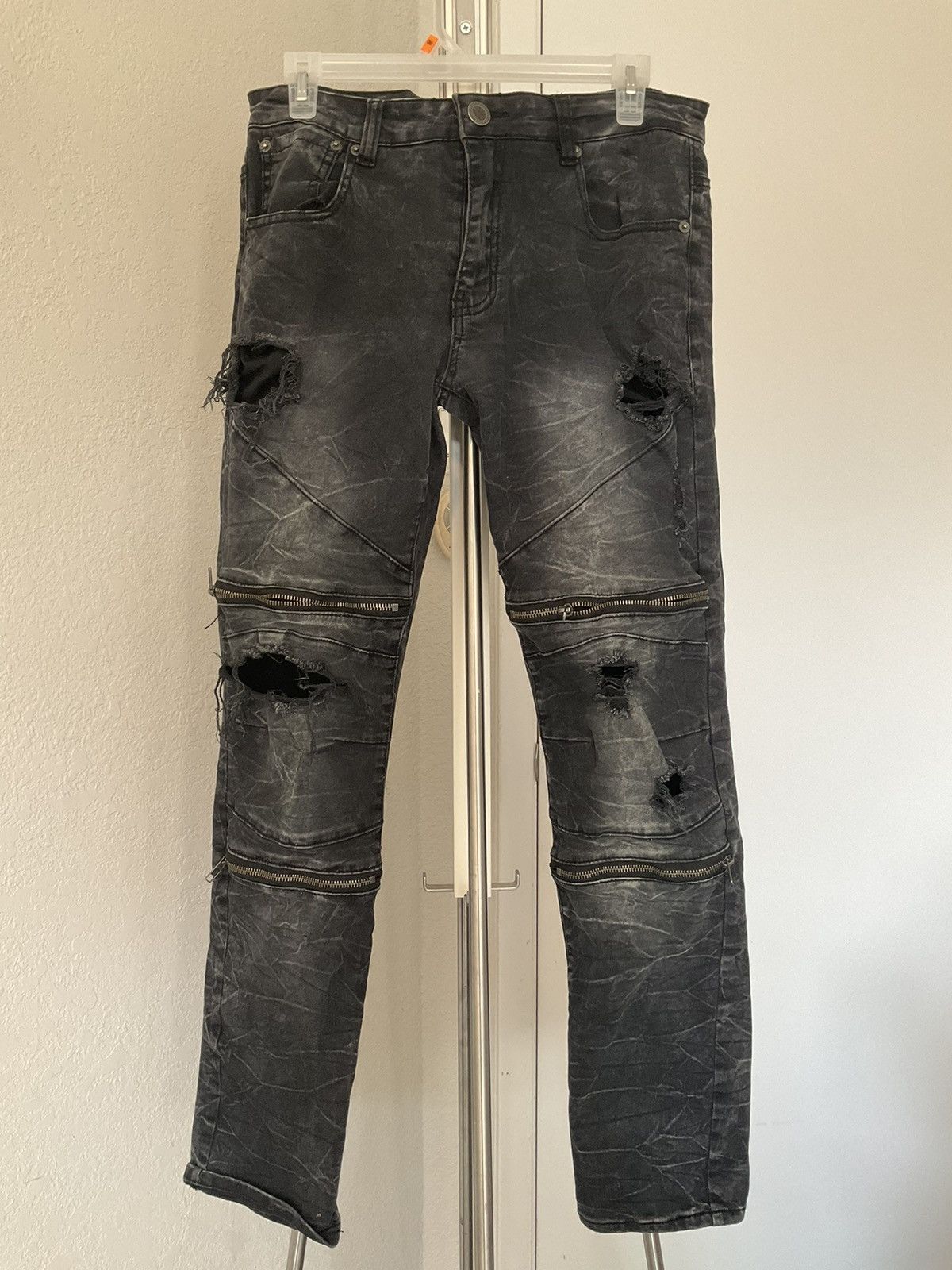 Vintage Copper Rivet Ripped Jeans | Grailed