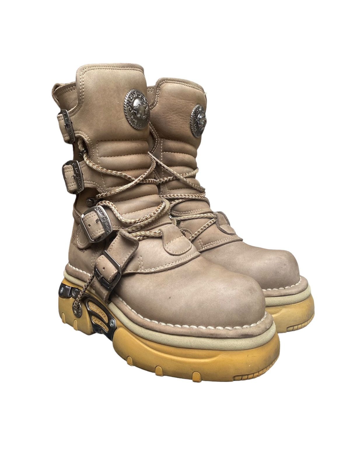Avant Garde × New Rock × Vintage Vintage New Rock beige boots Size 37 ...