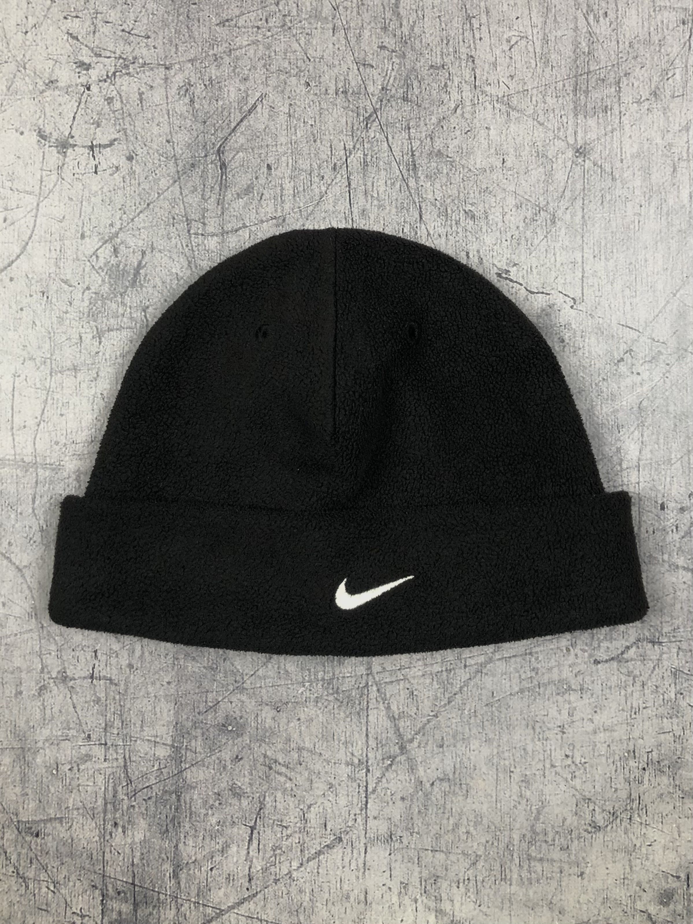 Nike Vintage Nike Embroidered Swoosh Logo Fleece Hat 90’s | Grailed