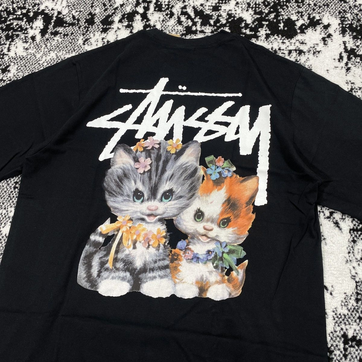 Streetwear × Stussy STUSSY KITTENS TEE IN BLACK | Grailed