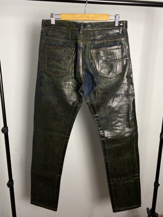 Dior Dior Homme AW03 Luster Green Wax Denim | Grailed