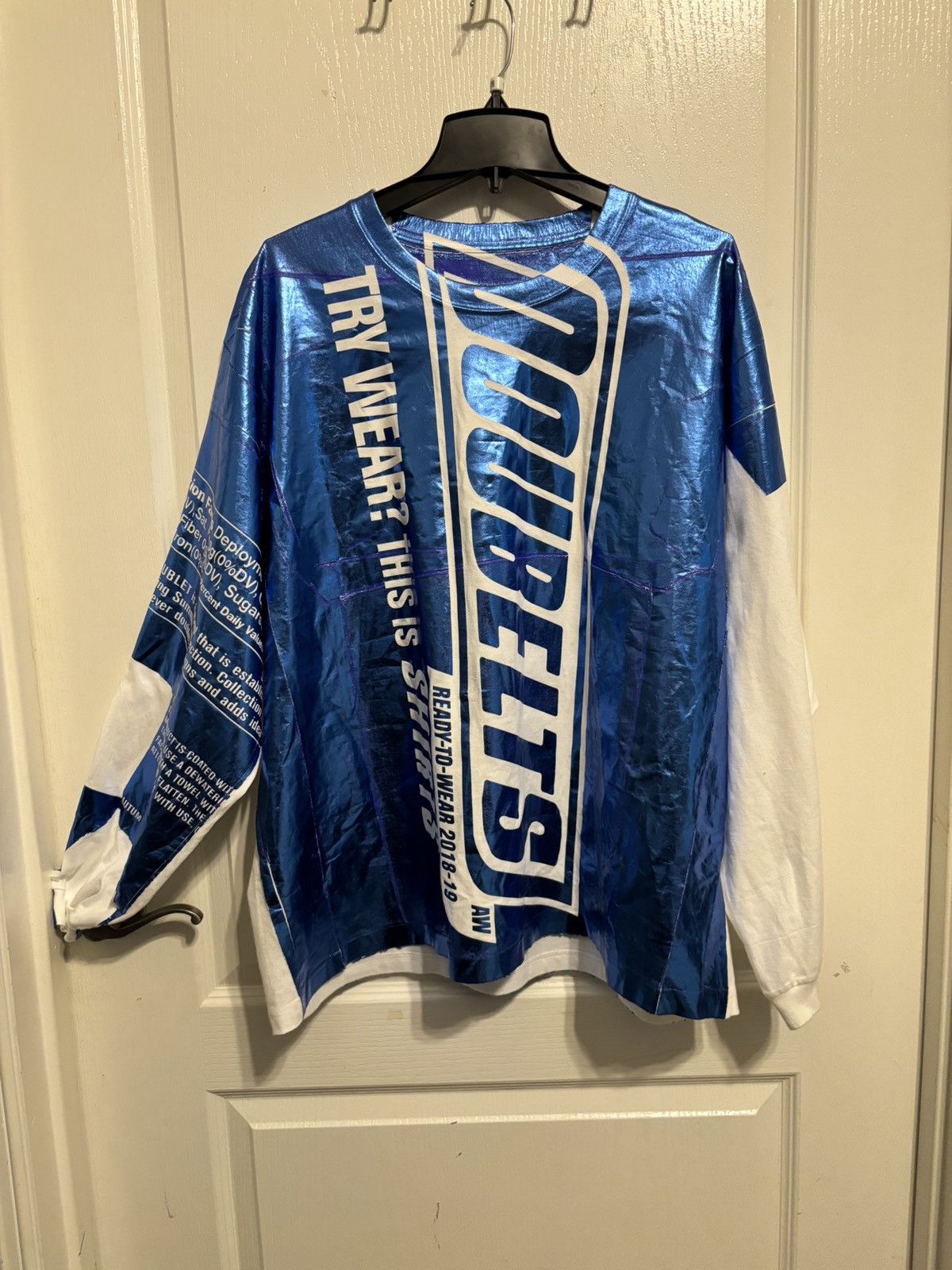 Doublet Doublet snickers candy wrapper long sleeve shirt A/W 2018 | Grailed