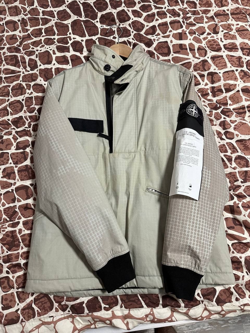 Stone Island ICE JACKET CHECK GRID CAMO | Grailed