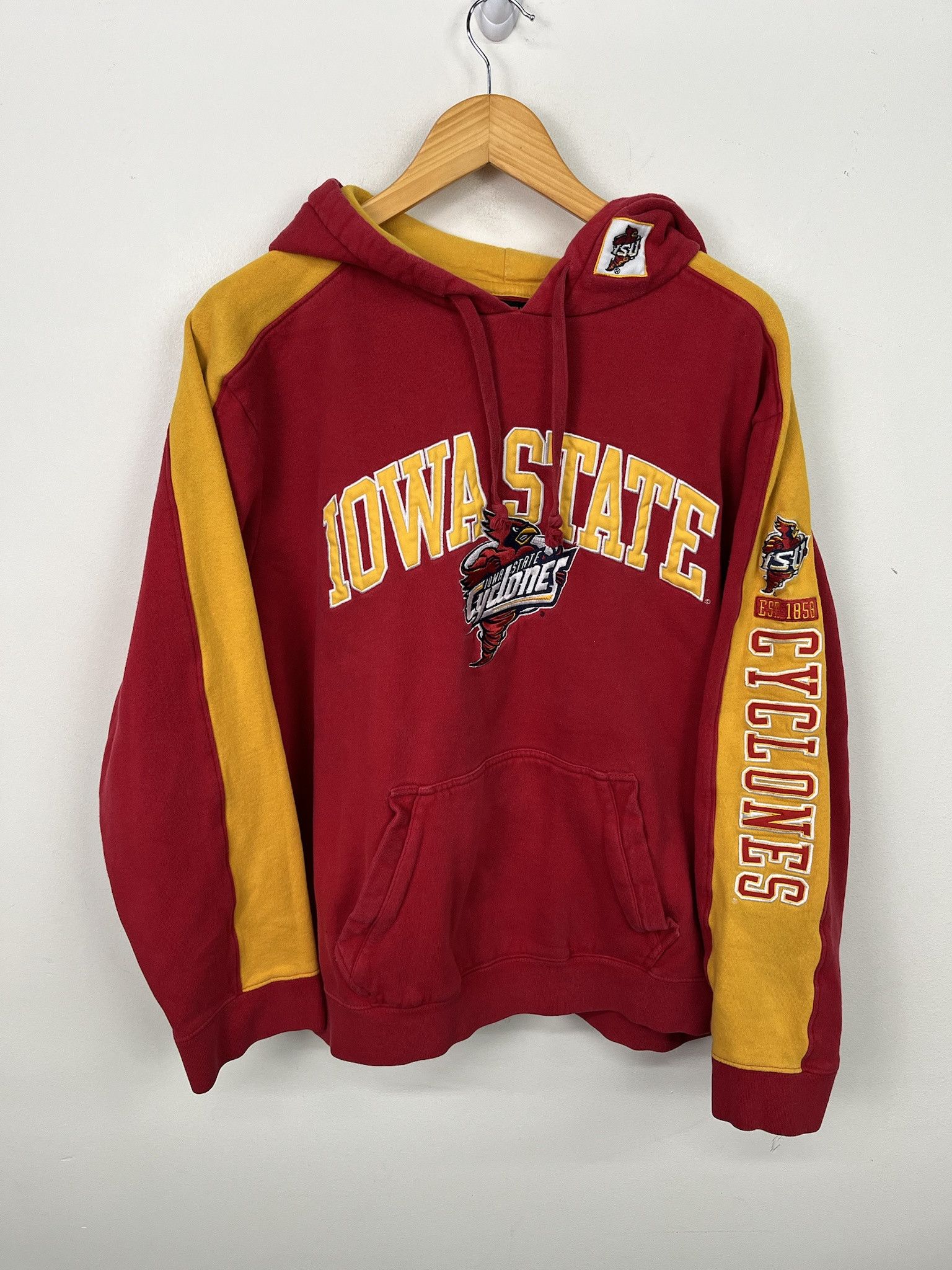 Vintage Vintage 90s Iowa State Cyclones Colorblock Hoodie Size XL | Grailed