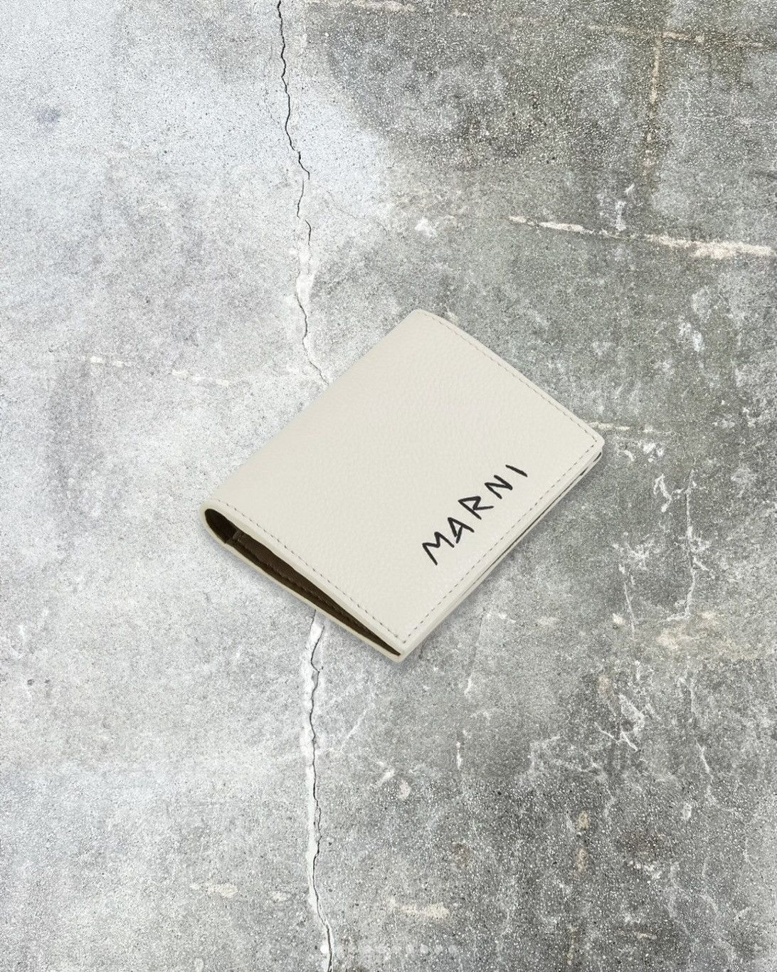 Marni LEATHER BIFOLD WALLET WITH MARNI MENDING | Grailed