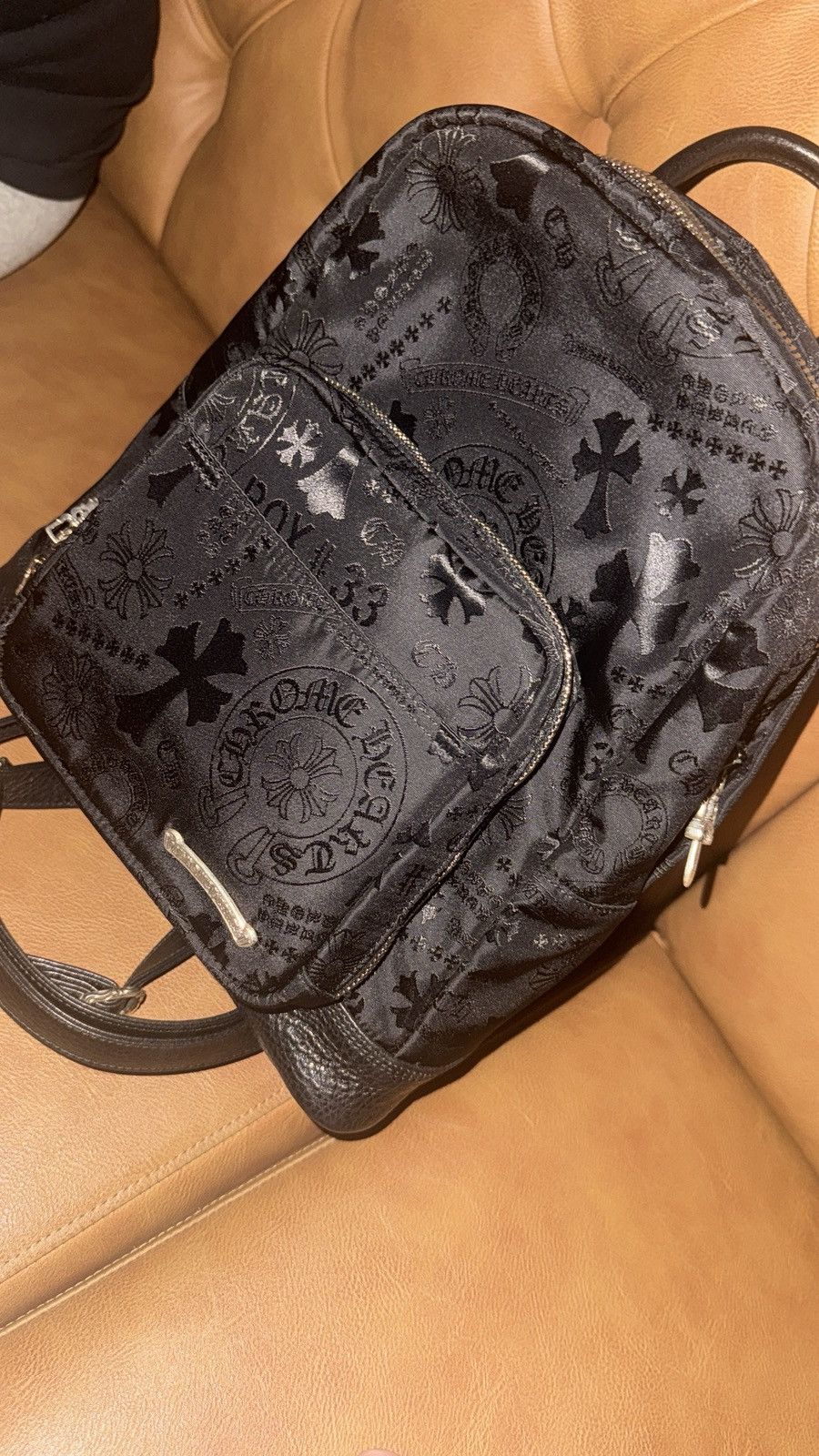 Chrome Hearts CHROME HEARTS CEMETERY MINI NYLON BACKPACK "BLACK" | Grailed