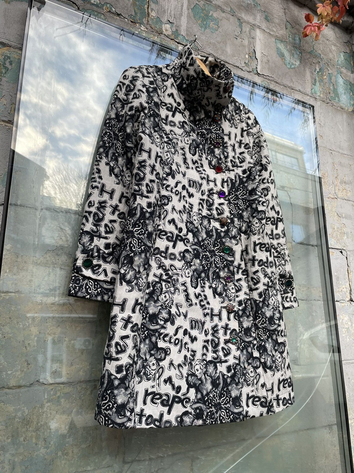 Desigual Desigual Avant Garde Girls Words Pattern Coat | Grailed