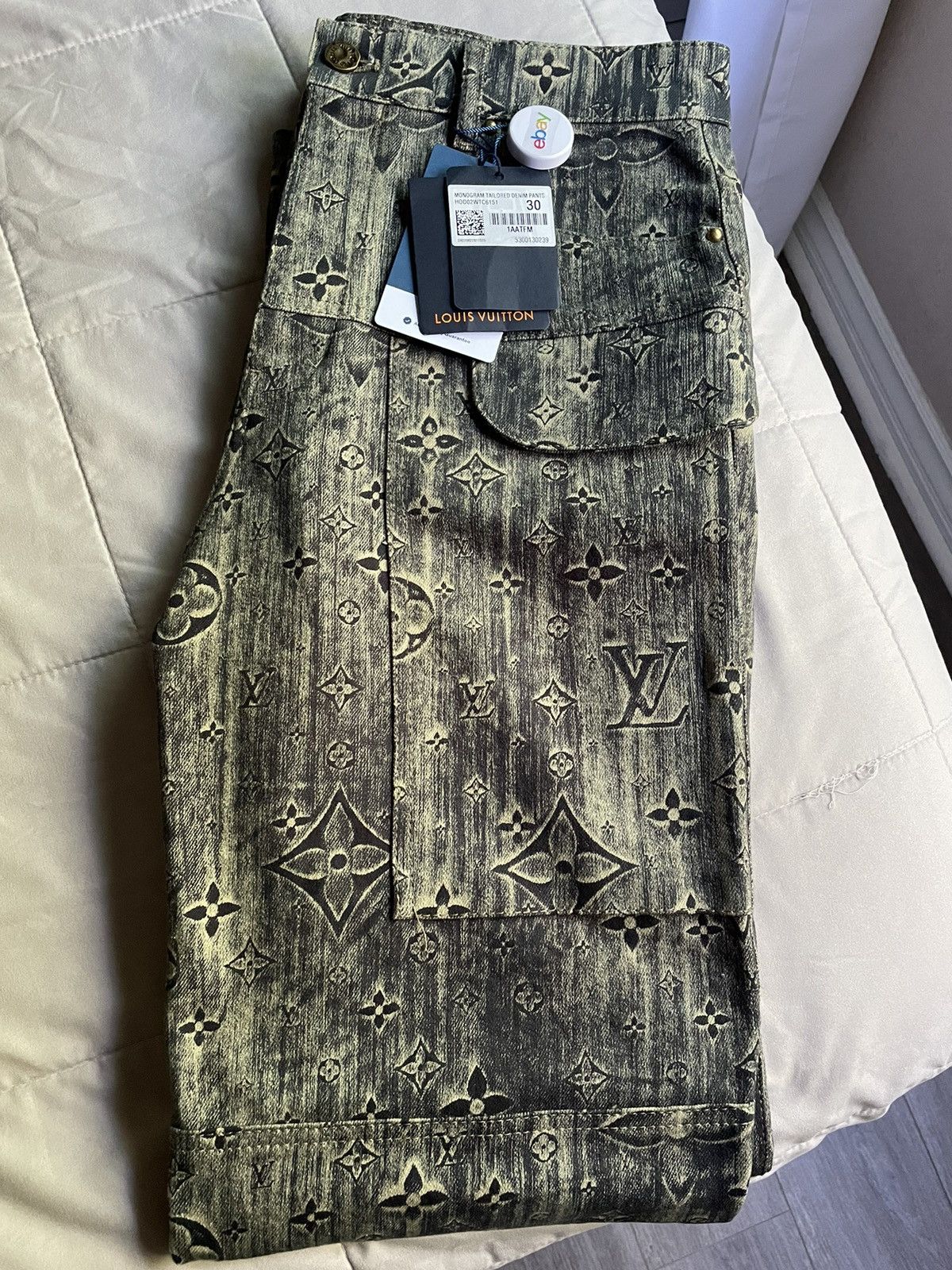 Louis Vuitton Louis Vuitton Monogram Denim Tailored Pants | Grailed