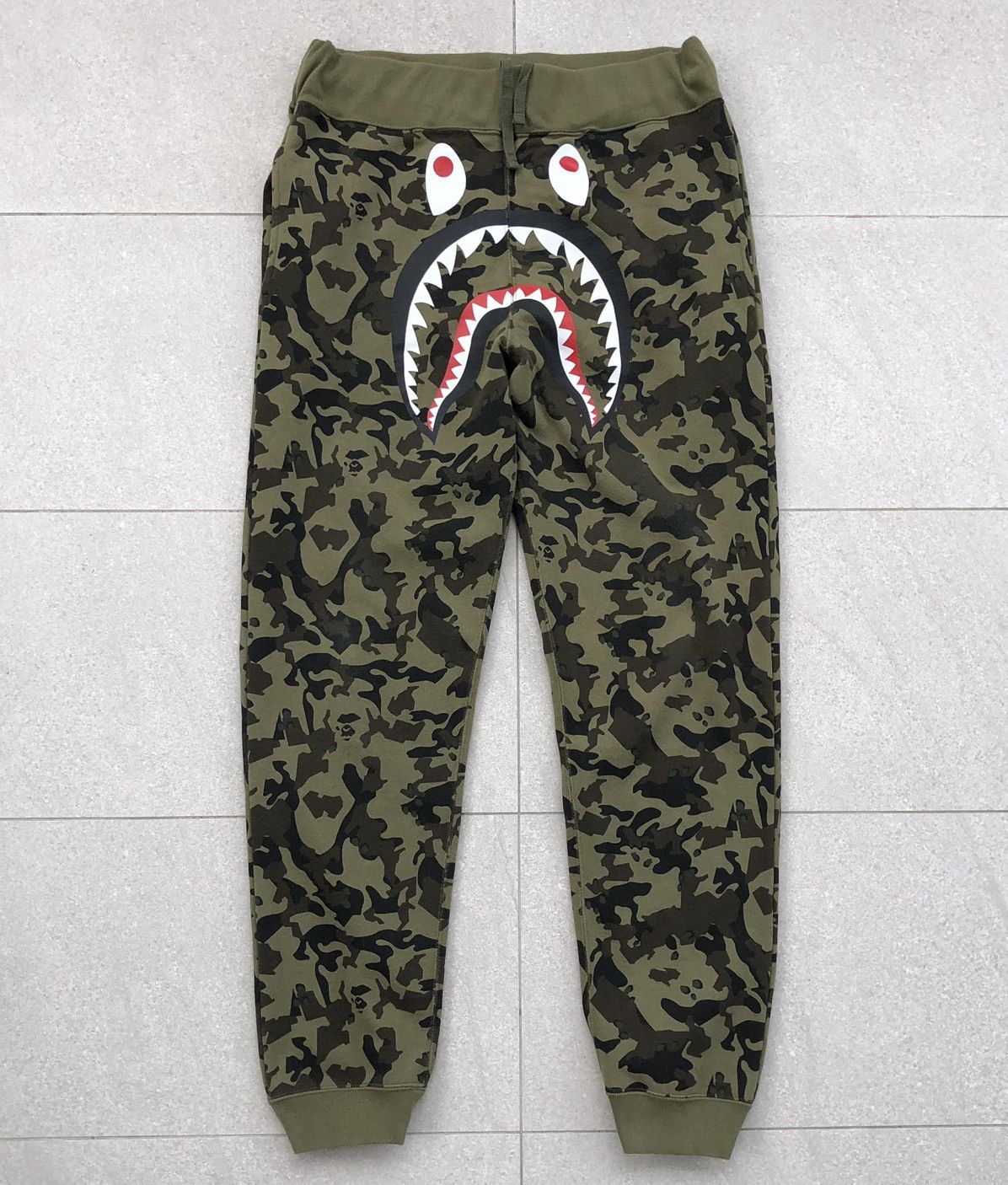 Bape Desert Camo Shark Sweat Pants | Grailed