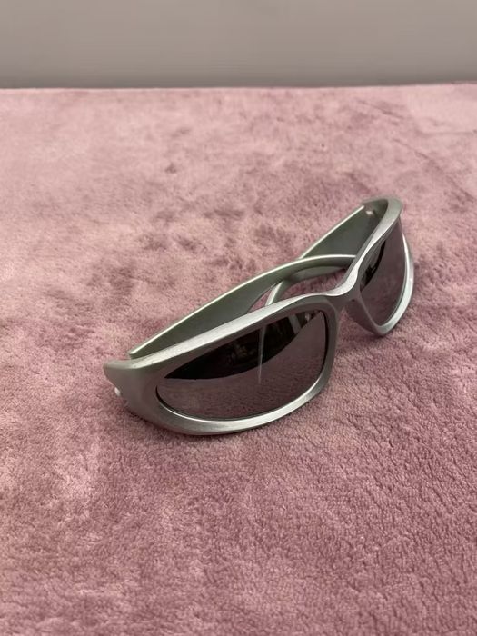 Vintage Vintage Silver Chrome Y2K glasses Sunglasses cyber rave punk ...
