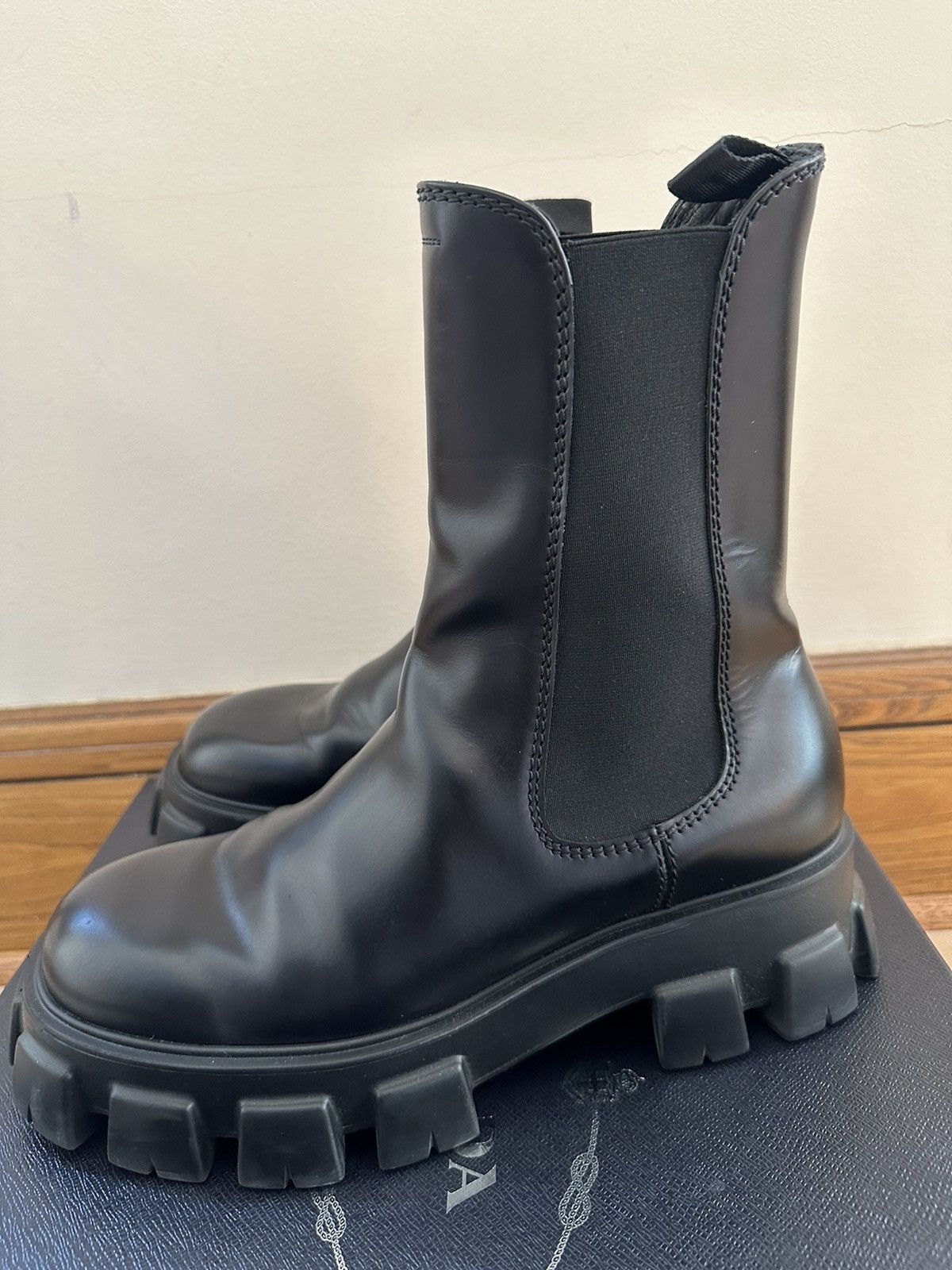 Prada LAST DROP - MONOLITH PRADA ICON BOOTS - GET IT HERE NOW | Grailed