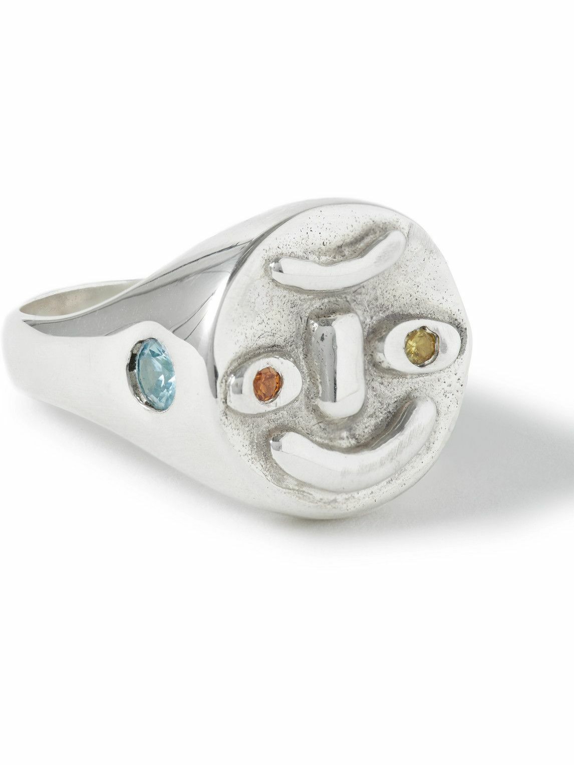 Jewelry × Other Alec Doherty Ups & Downs Silver, Sapphire and Zircon Ring | Grailed