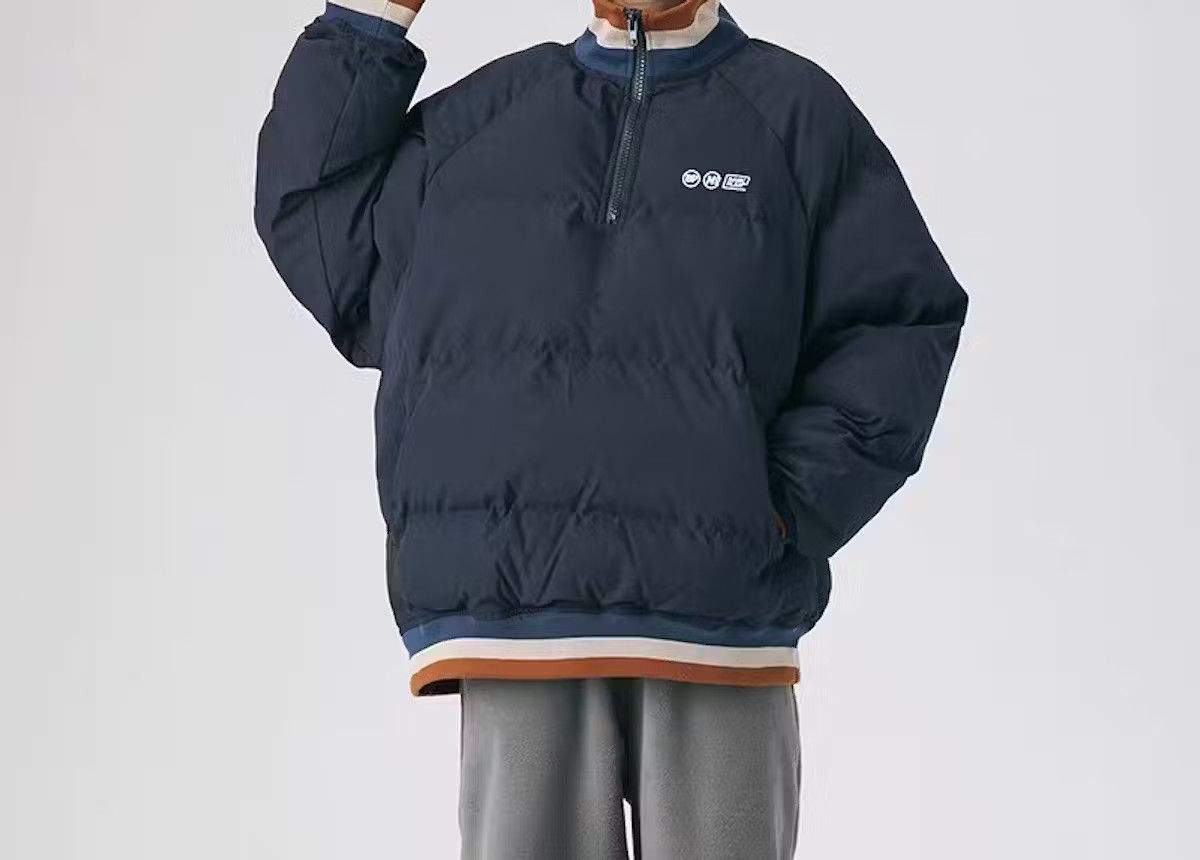 Custom 20AW Indigo Union Japan Navy Blue Oversized Puffer Jacket | Grailed