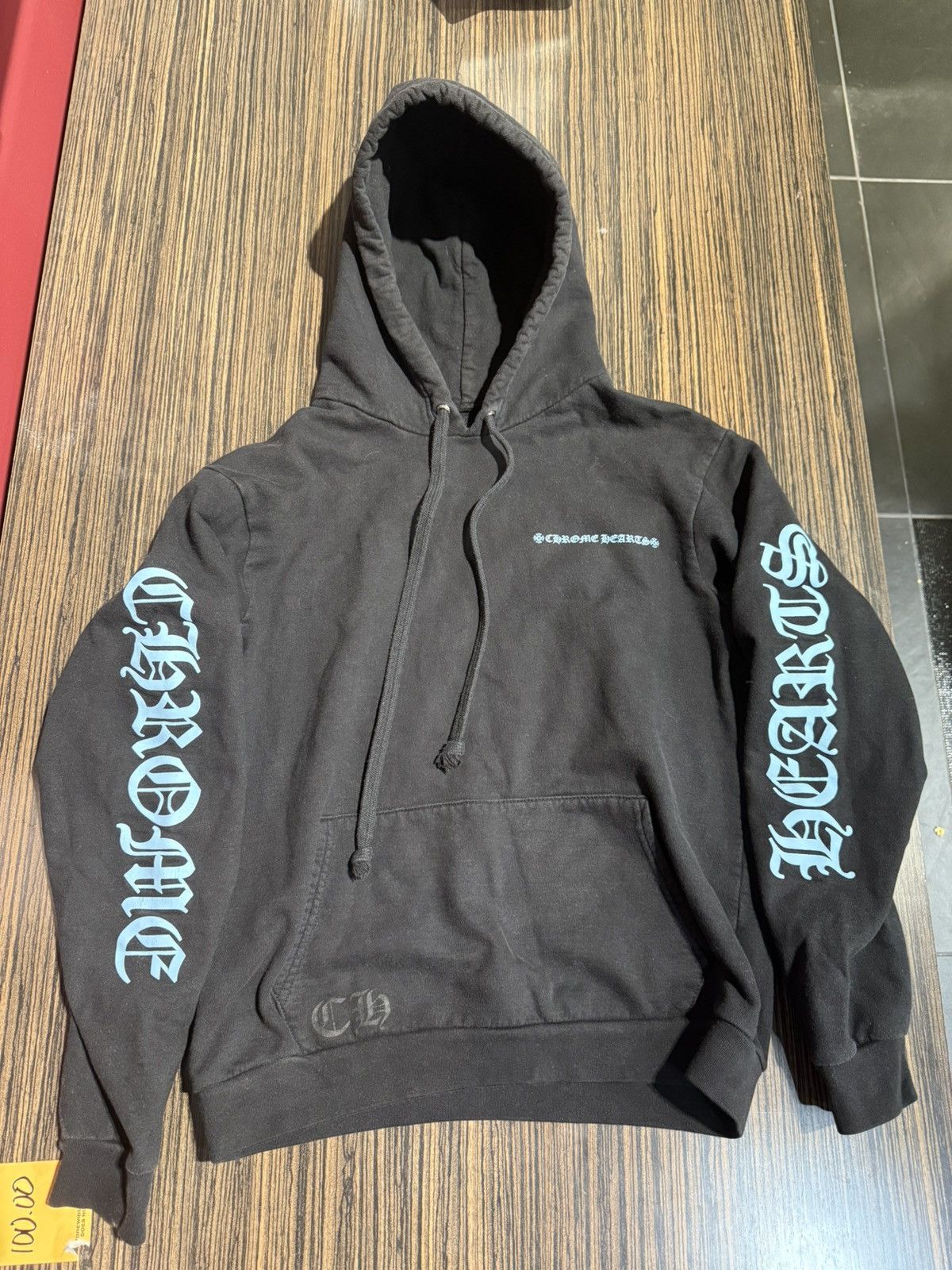 Chrome Hearts Chrome Hearts Black/Blue Pullover Hoodie | Grailed