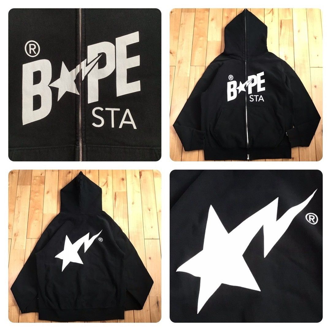 Bape × Nigo BAPE STA logo full zip hoodie a bathing ape star NIGO | Grailed