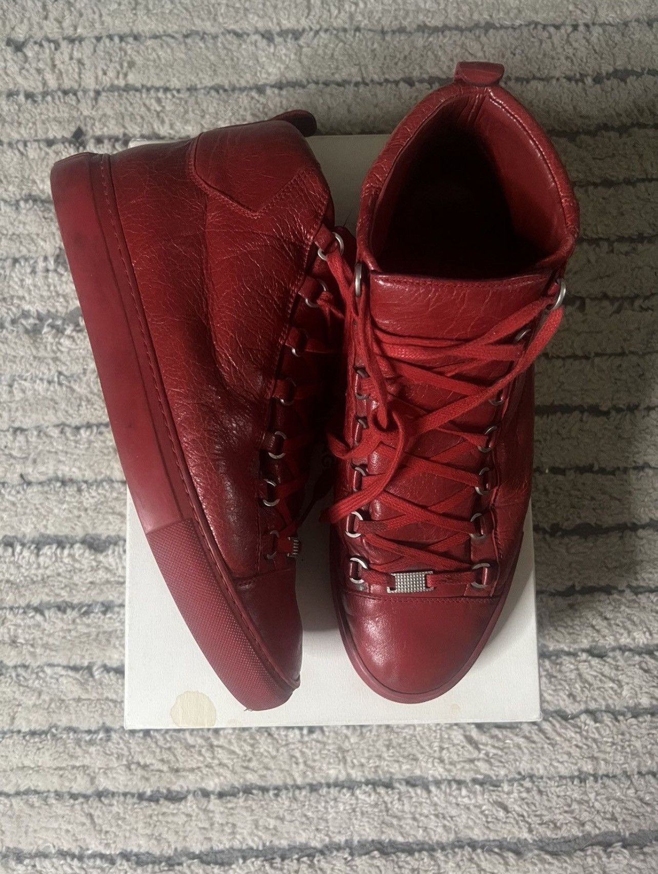 Balenciaga Balenciaga red arenas | Grailed