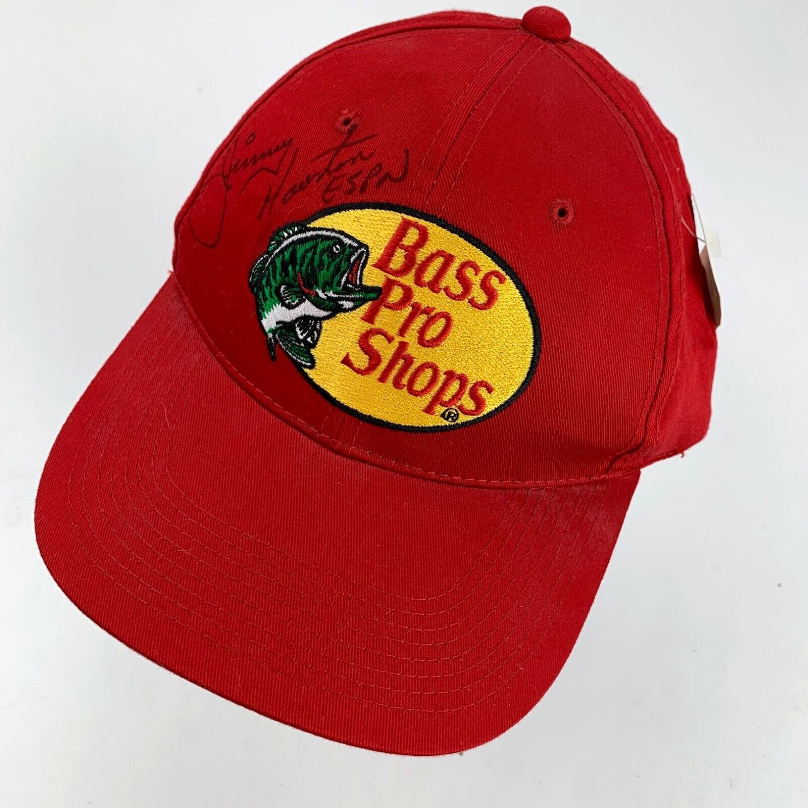 Bass Pro Shops Jimmy Houston ESPN Signed Bass Pro Shops Ball Cap Hat ...