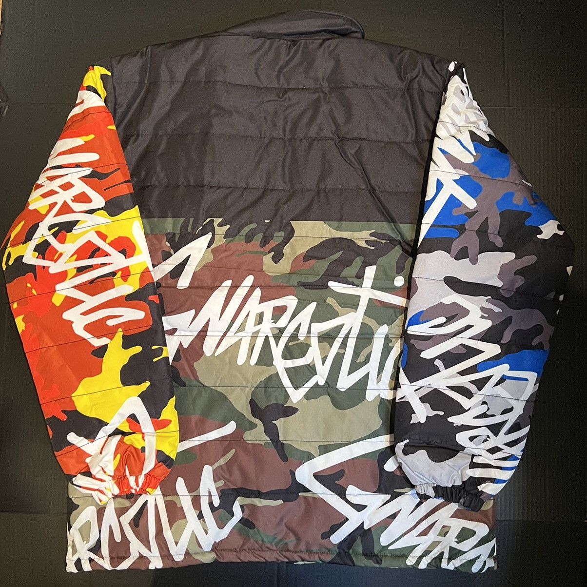 Gnarcotic × Half Evil × Ransom Clothing Gnarcotic Triple Camo Puffer ...