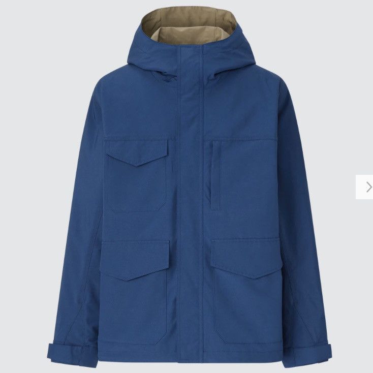 Uniqlo Uniqlo Utility Parka Blue | Grailed