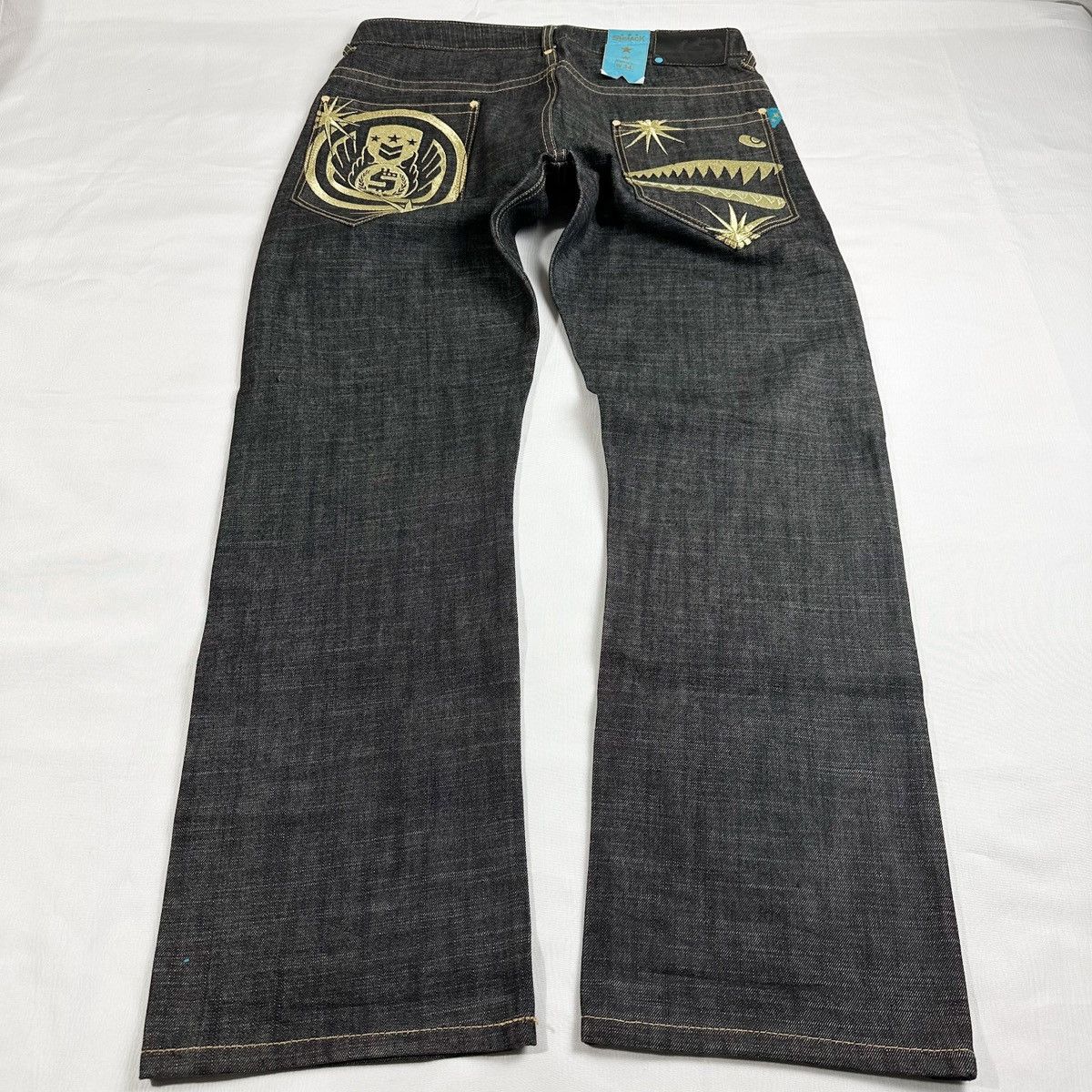 Vintage Y2K Shmack Selvedge Baggy Denim | Grailed