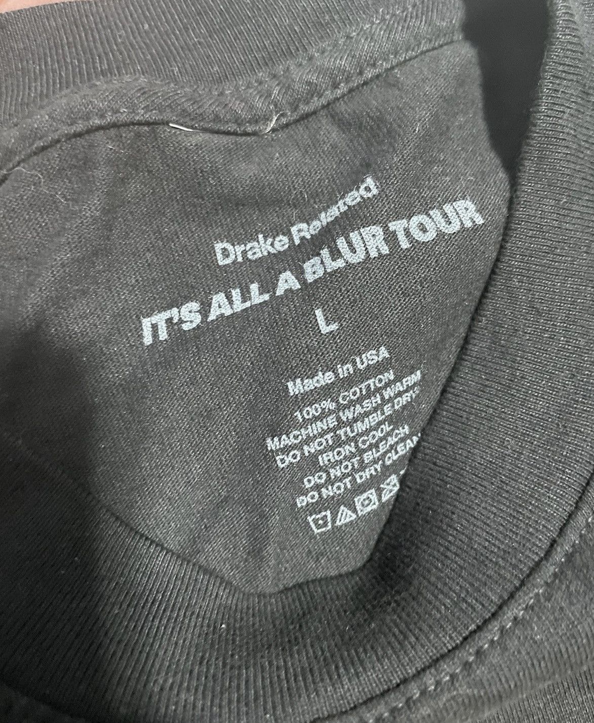 Drake × Octobers Very Own × Vintage Drake Eyes It’s All A Blur Tour Tee ...