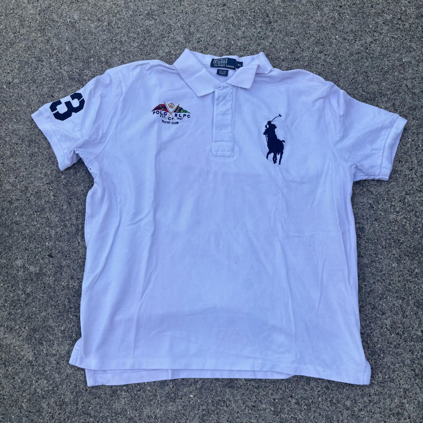 Polo Ralph Lauren Polo Ralph Lauren Classic White Polo Shirt - XL | Grailed