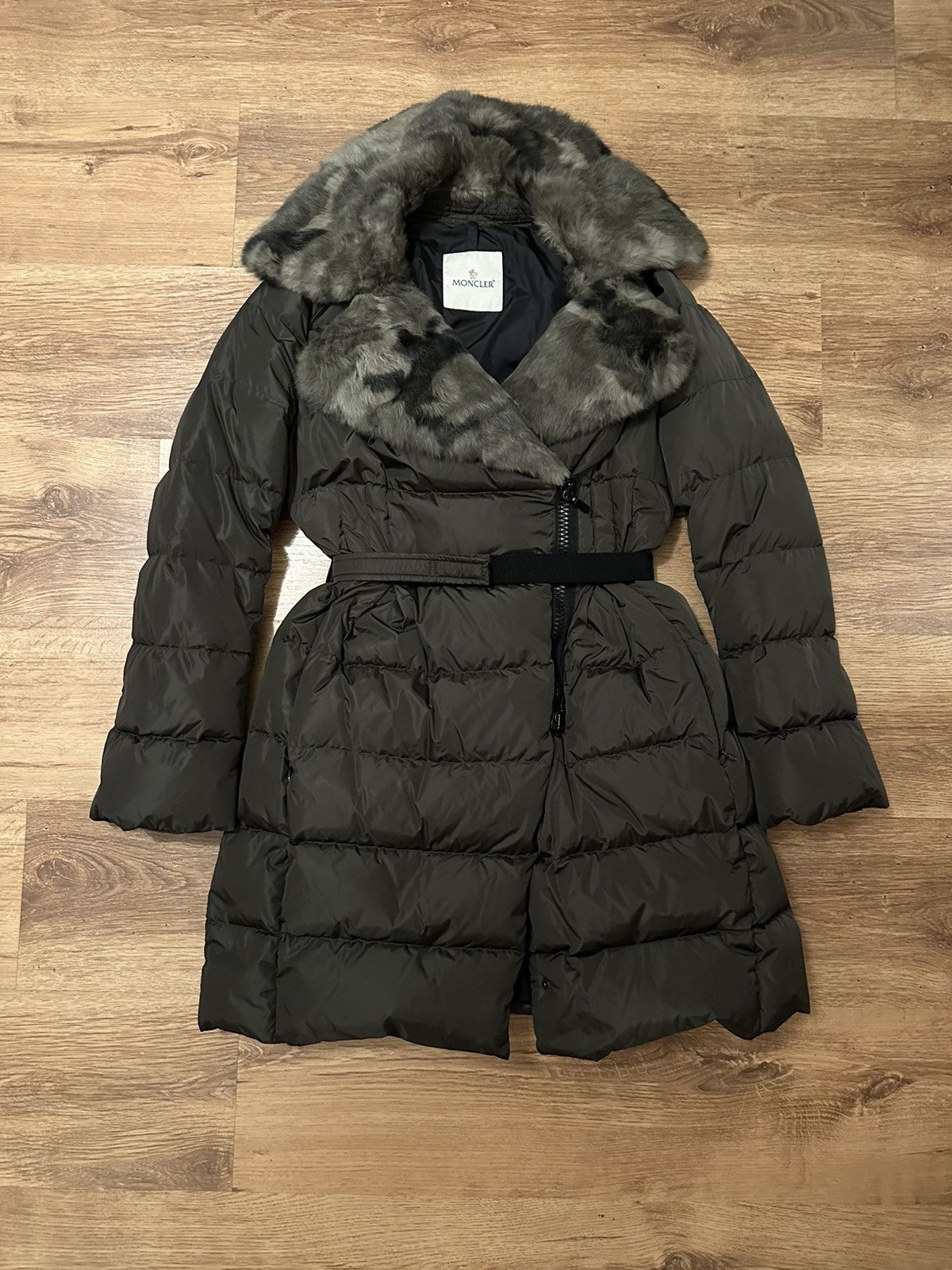 Moncler rabbit fur jacket store