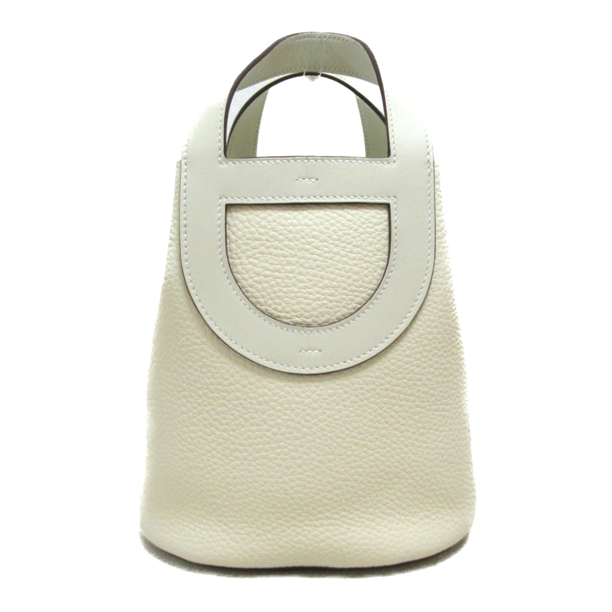 Hermes HERMES in the loop 18 handbag Ivory Nata Taurillon Clemence ...