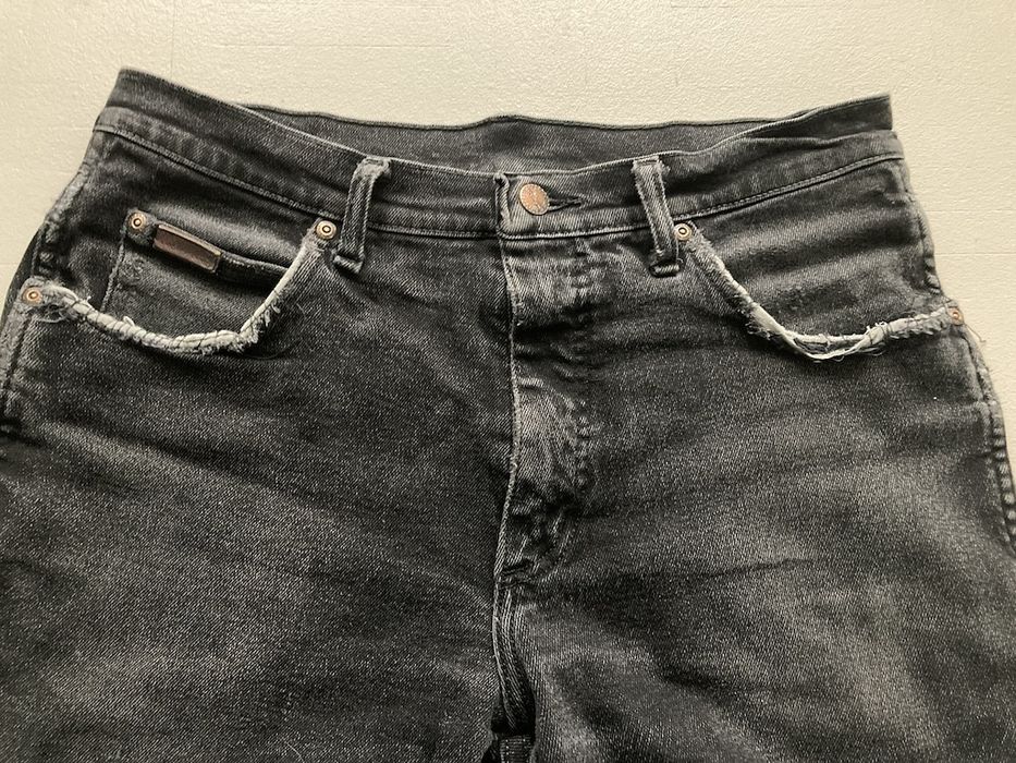 Wrangler JEANS WRANGLER TEXAS RIPPED WITH LEATHER PATCHES | Grailed